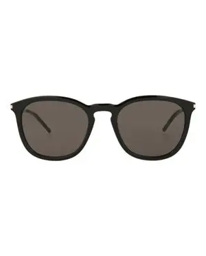 Saint Laurent Sl360 Square Frame Sunglasses - Black/silver/black (sl360