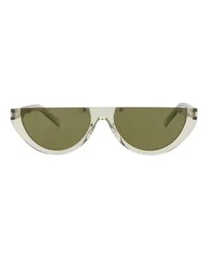 Saint Laurent Acetate Cat Eye Sunglasses - Green/green (sl563