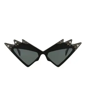 Gucci Acetate Cat Eye Sunglasses - Black/grey (gg1371s