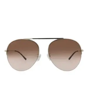 Gucci Aviator Sunglasses - Silver/brown (gg1413s