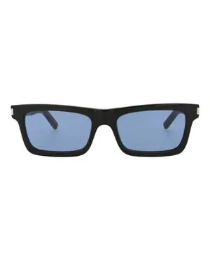 Saint Laurent Square Frame Acetate Sunglasses - Black/blue (sl461betty