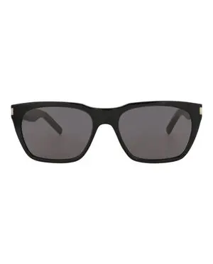 Saint Laurent Square Frame Recycled Acetate Sunglasses - Black/black (sl598