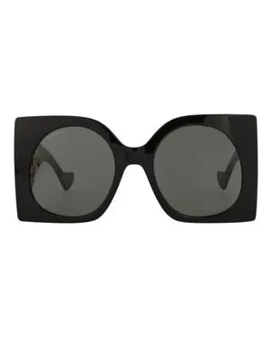 Gucci Square Frame Recycled Acetate Sunglasses - Black/grey (gg1254s