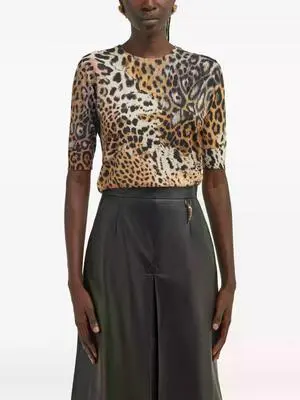 Roberto Cavalli Leopard-print T-shirt
