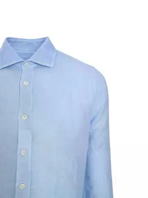 120% Lino Linen Shirt - Blue