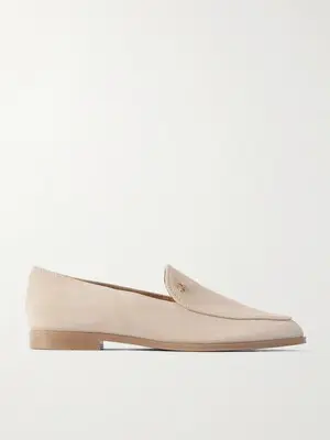 GIANVITO ROSSI Embellished Suede Loafers