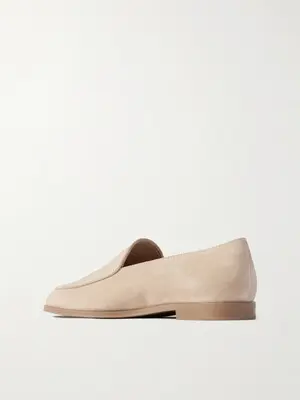 GIANVITO ROSSI Embellished Suede Loafers