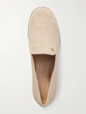 GIANVITO ROSSI Embellished Suede Loafers