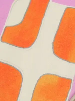 REISS Wynee Chain-print Bikini Bottom - Orange