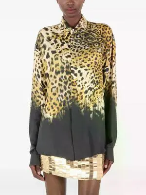 Roberto Cavalli Leopard-print Shirt
