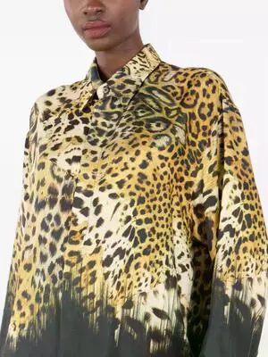 Roberto Cavalli Leopard-print Shirt