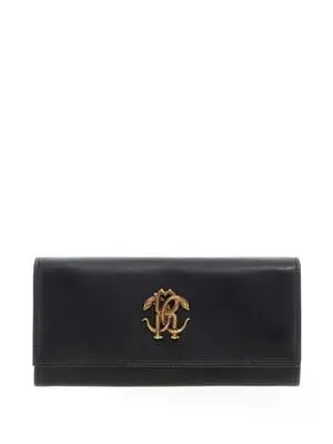 Roberto Cavalli Leather Wallet - Black