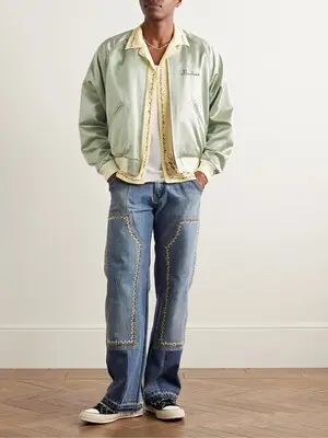 Visvim Reversible Bomber Jacket - Green