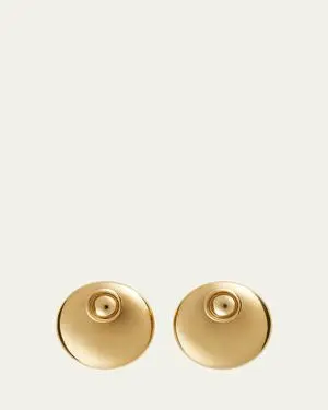 Bottega Veneta Concave Bird Earrings - Argrentsc