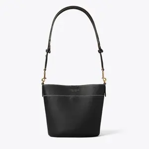 Tory Burch Leather Bucket Bag - Black