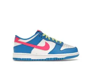 Nike Dunk Low Sneakers - Photo Blue/white/light Lemon Twist