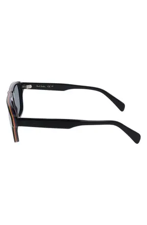 Paul Smith 54mm Modified Rectangular Sunglasses - Black Multistripes