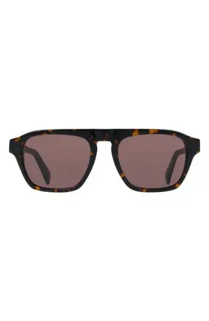 Paul Smith Paul Smith 54mm Modified Rectangular Sunglasses Havana Multistripes