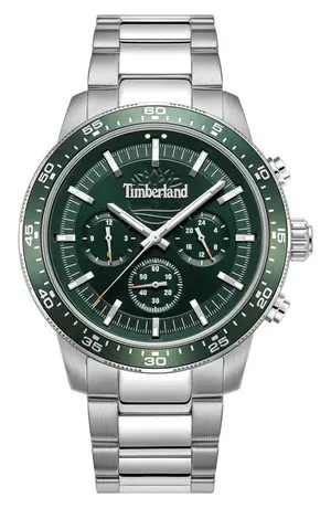 Timberland Parkman Multifunction Chronograph Bracelet Watch - Silver