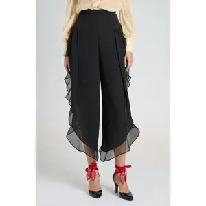 Valentino Garavani Silk Georgette Ruffle Pants