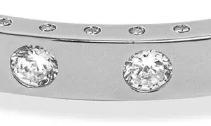 Melinda Maria Ashley Hinged Cuff Bracelet - Silverhite