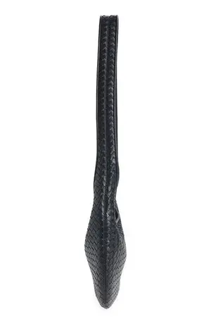 Bottega Veneta Intrecciato Leather Hobo Bag - Midnight/silver