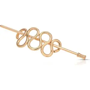 Ettika Twisted Hoop Pin Barrette - Gold