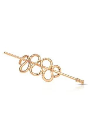 Ettika Twisted Hoop Pin Barrette - Gold