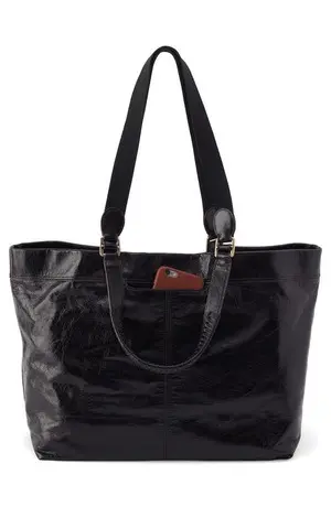 Hobo Romy Max Leather Tote Bag - Black