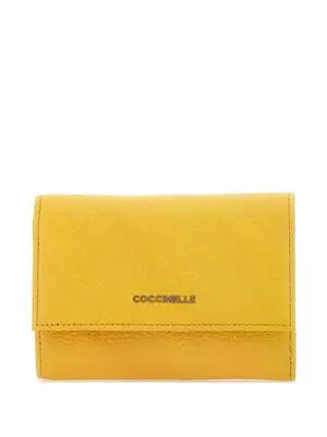 COCCINELLE Metallic Soft Wallet - Yellow