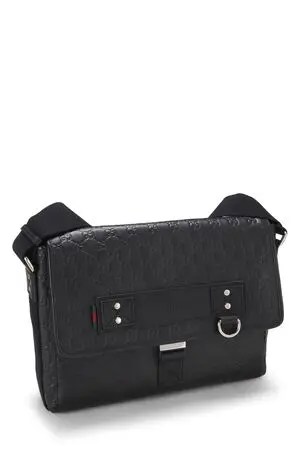 Gucci Rubberized Gg Buckle Flap Messenger