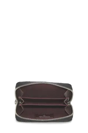 Chanel Lambskin Zip Around Coin Purse - Black