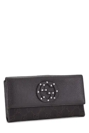 Gucci Gg Canvas Studded Soho Continental Wallet