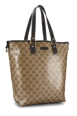 Gucci Original Gg Crystal Canvas Vertical Tote