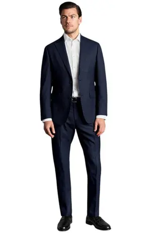 CHARLES TYRWHITT Slim Fit Ultimate Performance Suit Jacket - Navy