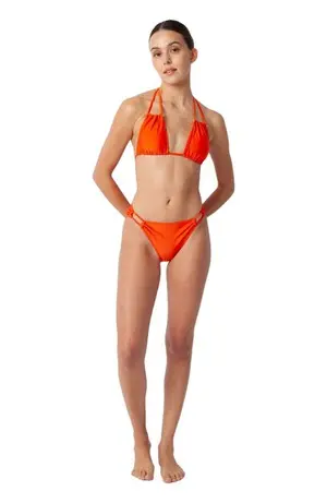 VILLA FRESCA Bianca Bikini Bottom - Tangerine
