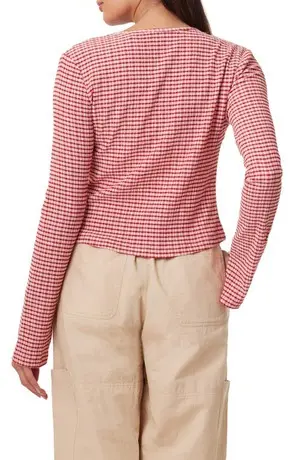 Scotch & Soda Gingham Tie Top