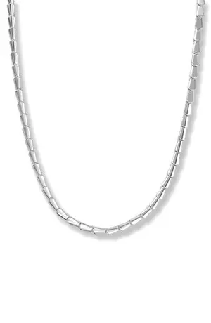 Melinda Maria Serpent Collar Necklace - Silver