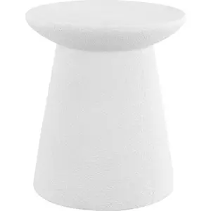 JONATHAN Y Hollie 18" Minimalist Modern Drum Indoor/outdoor Accent Table Pedestal - White Frosted