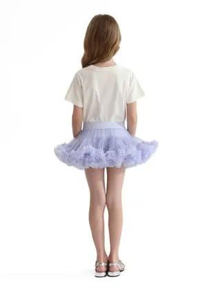MIMI TUTU Rainbow Heart Applique T-shirt