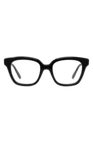 Loewe 51mm Geometric Optical Glasses - Shiny Black