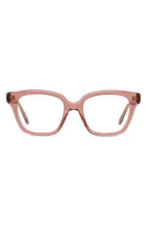 Loewe 51mm Geometric Optical Glasses - Shiny Pink