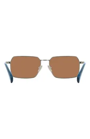 Paul Smith 58mm Modified Rectangle Sunglasses - Gold/ Brown