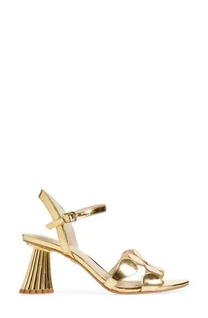 CECELIA NEW YORK Peter Ankle Strap Sandal - Gold
