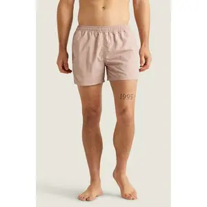 AUTO-REPLY™ Sebastian Solid 4-inch Nylon Swim Trunks - Clay