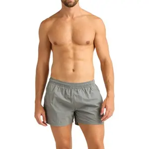 AUTO-REPLY™ AUTO-REPLY™ Sebastian Solid 4-Inch Nylon Swim Trunks Seal Grey/ Medium Grey
