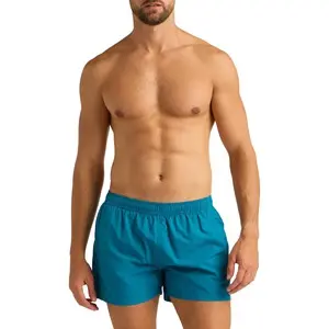AUTO-REPLY™ AUTO-REPLY™ Sebastian Solid 4-Inch Nylon Swim Trunks Tidal Wave/ Turqoise/aqua