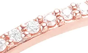 Lana Jewelry 14k Gold Diamond Stacking Ring - Rose Gold/diamond