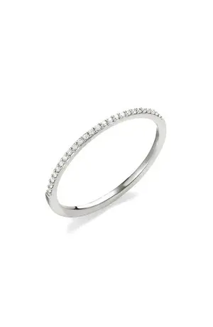 Lana Jewelry 14k Gold Diamond Stacking Ring - White Gold/ Diamond