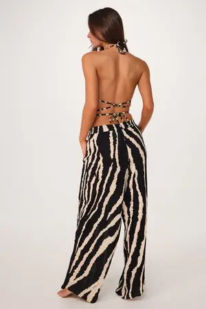 VILLA FRESCA Serena Cover-up Pant - Zebra
